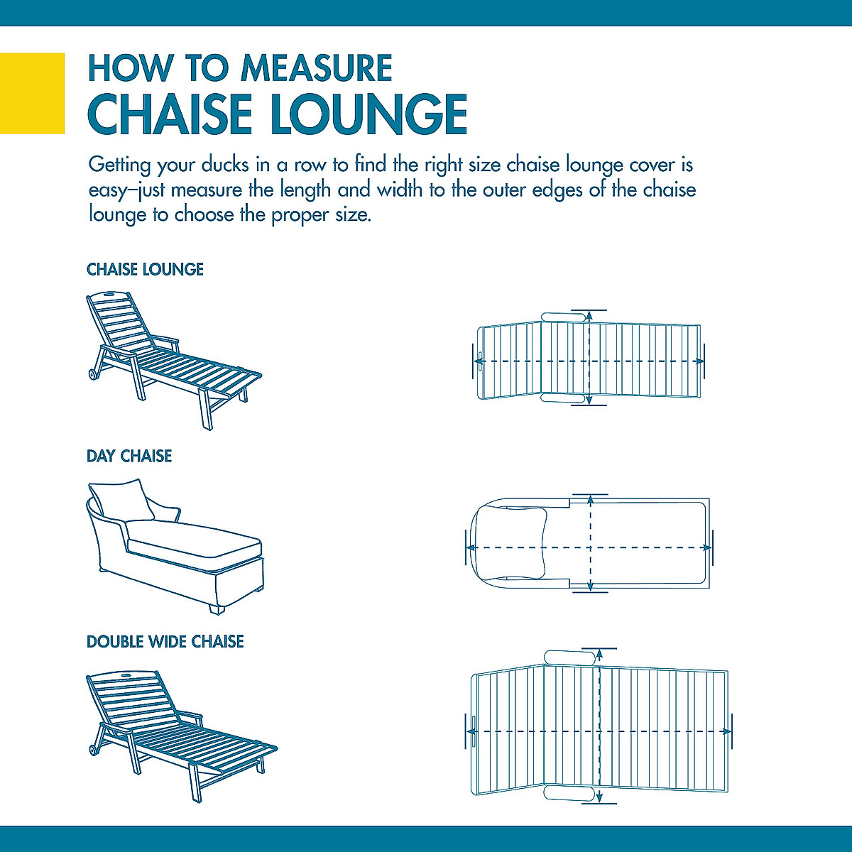 Duck Covers Classic Accessories Ultimate Waterproof Patio Chaise Lounge Chair Cover, 78 Inch