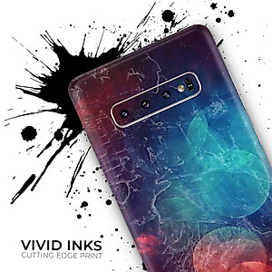 DesignSkinz Abstract Fire & Ice V7 Protective Vinyl Decal Wrap Skin Cover Compatible with The Samsung Galaxy S20 (Screen Trim & Back Glass Skin)