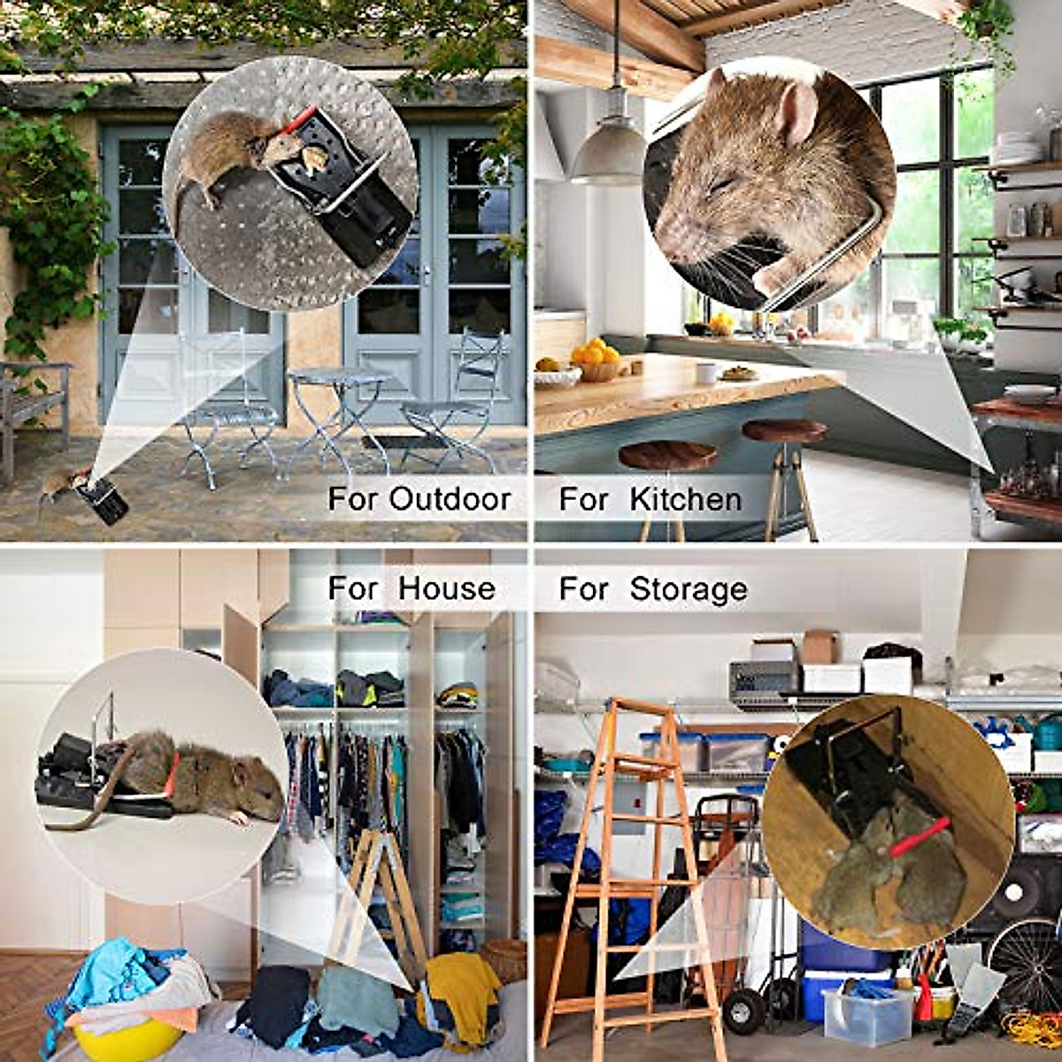 8P Mouse Traps That Work Mouse Killer for Indoor Home Snap Traps for Mice Traps for House Mousetraps