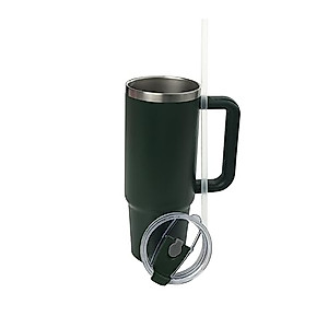 Sip+Sea Cayman 30 oz Stainless Steel Tumbler with Handle, Lid, and Straw | Double Wall Vacuum Insulated