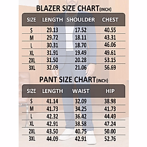 Ryannology Mens 2 Piece Suits Notch Lapel Dress Suits 2 Button Slim Fit Tuxedo Jacket Blazer Pants for Business Wedding Prom Grey