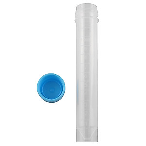 JCBIZ Cryogenic Vial 12PCS 10ml Lab Plastic Frozen Test Tubes Self Standing Vial with Seal Screw Caps Clear Cryovial