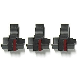 (3 Pack) COMPUMATIC Replacement Calculator Ink Roller Black/Red IR-40T CP13 Compatible with P23-DH V, P23-DHV-3, P27-DH and More