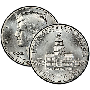 1976 P, D 6 Coin Eisenhower Dollar, Kennedy Half, and Washington Quarter Bicentennial Set Collection US Mint Uncirculated