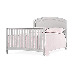 Child Craft Stella 4-in-1 Convertible Crib, Baby Crib Converts to Day Bed, Toddler Bed and Full Size Bed, 3 Adjustable Mattress Positions, Non-Toxic, Baby Safe Finish (Gentle Gray)