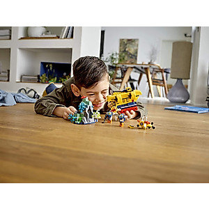 LEGO City Ocean Exploration Submarine 60264, with Submarine, Coral Reef Setting, Underwater Drone, Glow in The Dark Anglerfish Figure and 4 Explorer Minifigures (286 Pieces)