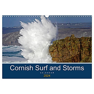 Cornish Surf and Storms (Wall Calendar 2024 DIN A3 Landscape), CALVENDO 12 Month Wall Calendar