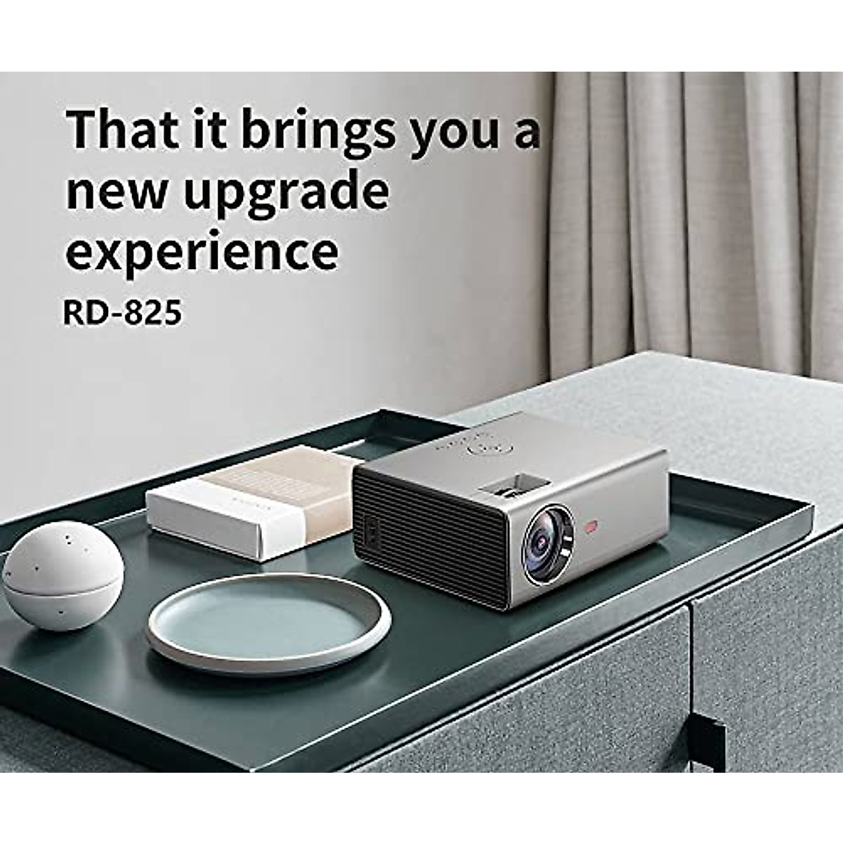 Thick LCD Portable Wireless Sync Display with Mobile Phone Projector Support Full 1080p Home Cinema Media Player (Size : Android WiFi Version)