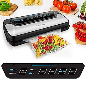 Vacuum Sealer Machine By Mueller | Automatic Vacuum Air Sealing System For Food Preservation w/Starter Kit | Compact Design | Lab Tested | Dry & Moist Food Modes | Led Indicator Lights