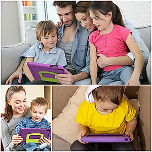 AOYODKG Tablet 9 inch, Android 12 Tablet, 14GB RAM 128GB ROM, 2.4G/5G WiFi Tablet with Shockproof Case, Parental Control, Bluetooth, Educational, Dual Camera, Games, Purple