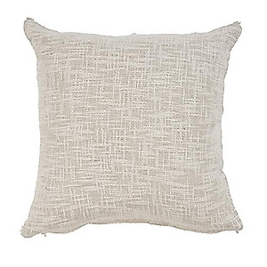 LR Home Raquel Pillow, 1 Count (Pack of 1), Ivory