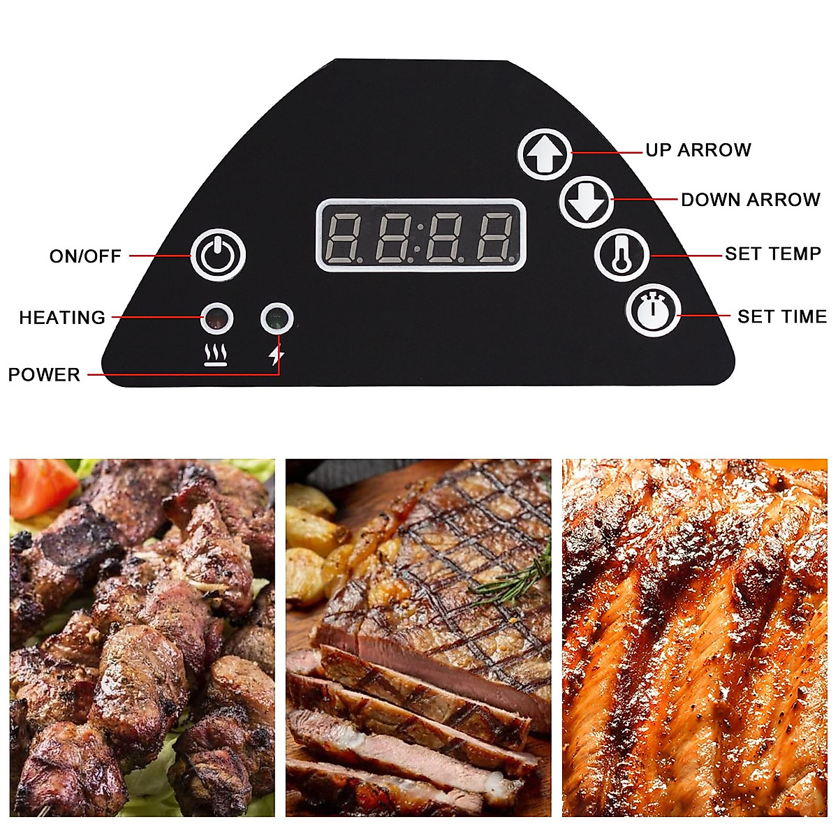 9907160014 Digital Control Panel Kit Replacement for Masterbuilt Compatible with Masterbuilt MB20071317/ 20071117/21071218 & More MB Digital Electric Smoker
