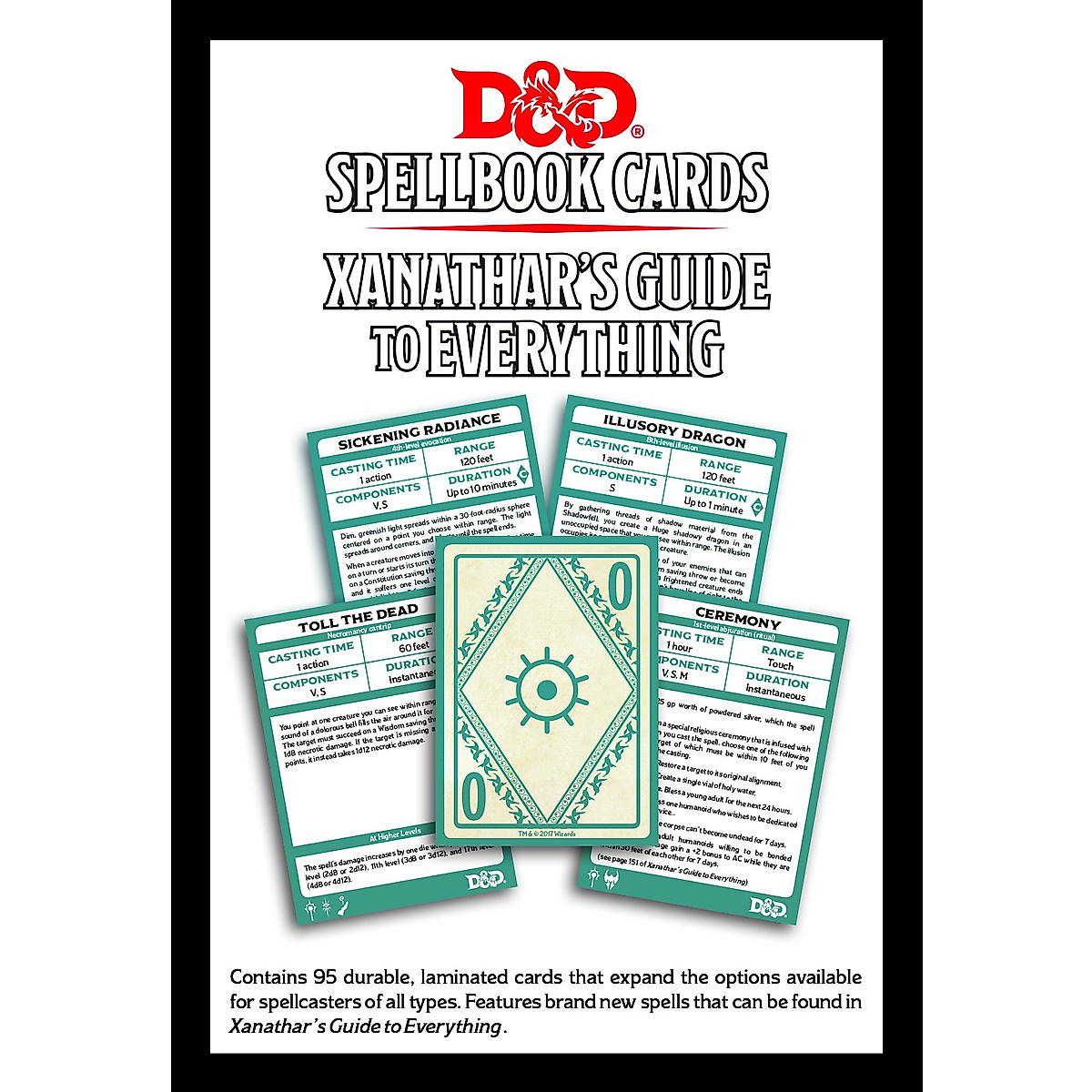 Dungeons & Dragons Spellbook Cards Xanathar's Guide To Everything Board Games