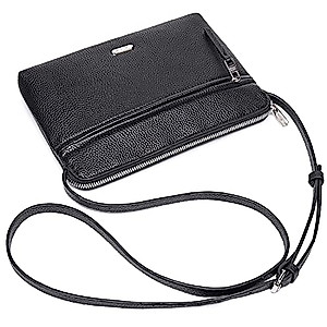 DAVIDJONES Faux Leather Hobo Purse and Wallet set for women Top Zip Crossbody Small Bags