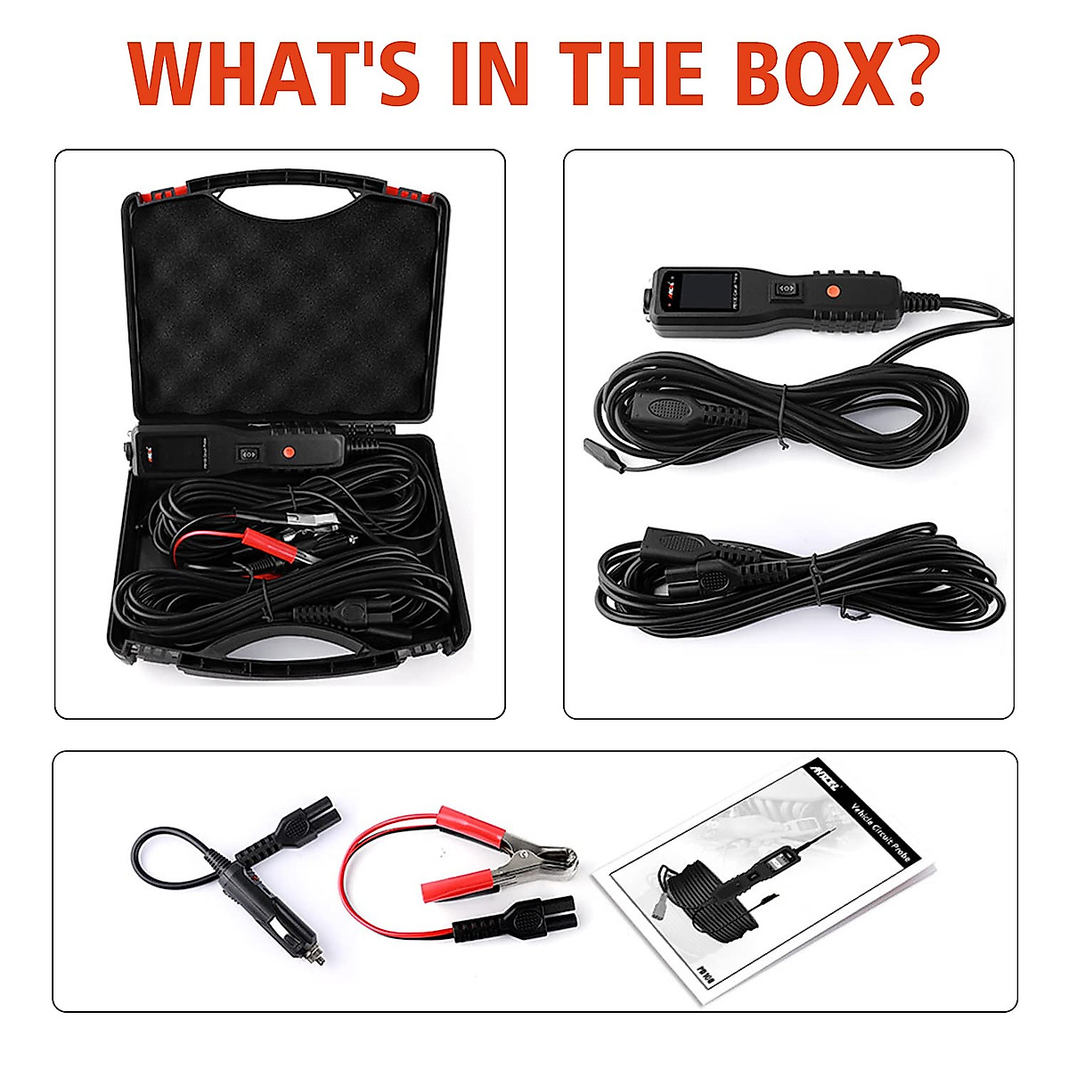 ANCEL PB100 Automotive Power Circuit Tester Probe with ANCEL AD310 Classic Enhanced Universal OBD II Scanner Car Engine Fault Code Reader