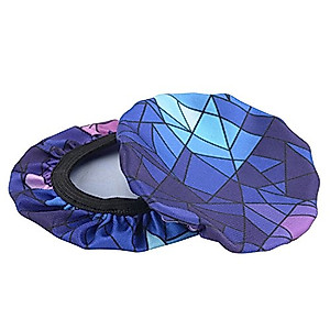 Geekria 2 Pairs Flex Fabric Headphones Ear Covers, Washable & Stretchable Sanitary Earcup Protectors for Over-Ear Headset Ear Pads, Sweat Cover for Gym, Gaming (M/Diamond)