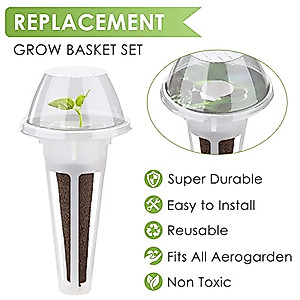 Seed Pod Kit for Aerogarden(50-Pod), Hydroponic Growing Kit for Indoor Garden, Plant Germination Kit Accessories for Seed Starting Growing System