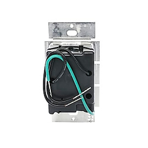 Lutron Caseta Original Smart Dimmer Switch (Lutron Smart Hub Required), for LED Lights, 150 Watt, Single-Pole/3-Way, No Neutral Required, PD-6WCL-BL, Black