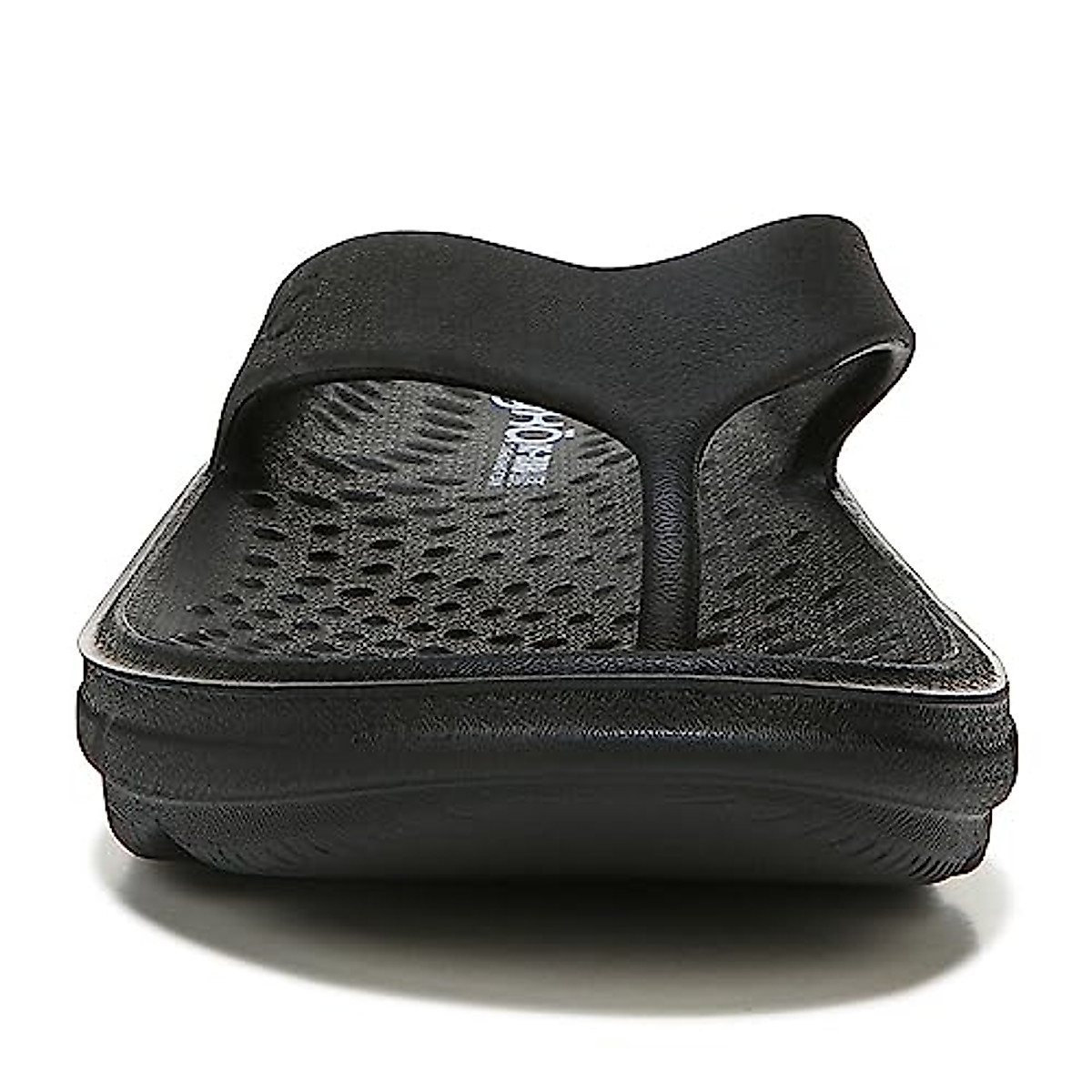 Ryka Womens Rest Ez Recovery Sandal Flip-Flop, Black, 8 US