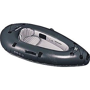 AQUAGLIDE Backwoods Angler 75 Inflatable 7 FT Kayaks for Adults Packable Family Friendly Adaptable 1 Person Single Rider Blow Up Touring Performance Kayaking for Recreational Angler Fishing Hunting