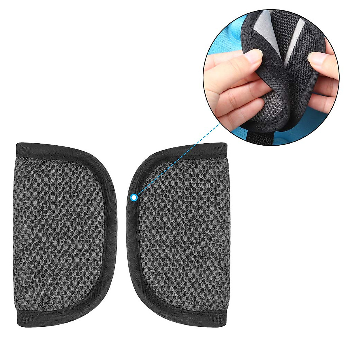 Accmor Car Seat Straps Shoulder Pads for Baby Kids, Soft Car Seat Strap Covers, Seat Belt Covers for Car Seats, Pushchair, Stroller