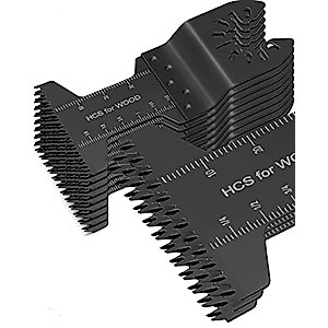 60pcs Oscillating Saw Blades, 2023 Upgrade Efficient Oscillating Blades, Japanese Long Teeth, Quick Release Multi Tool Blades Kits for Plastics, Universal Multitool Blades Wood Fit Almost All Model