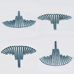 T.K.Excellent Flat Head Phillips #6-32 Electrician's Machine Screw Kit,370 Pcs Assorted Screws, Wall Plate Screws, Outlet Screws