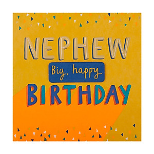 Hallmark Birthday Card for Nephew - Contemporary Text Based Design