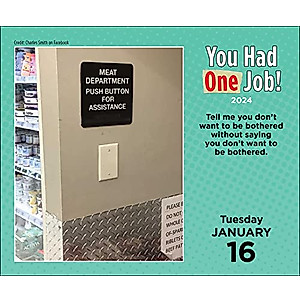 You Had One Job 2024 Day-to-Day Calendar