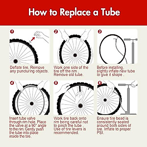 LotFancy 700C Bike Tubes, 2Pcs 700x35/43c Road Bike tube, 48mm Presta Valve, 700x35C 700x38C 700x40C 700x42C 700x43C Bicycle Tire Tubes, 40-622 28" x 1-5/8 x 1 1/2 Tube
