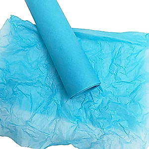 TTLLQQ Blue Tissue Gift Wrapping Paper 120 Sheets Set, 50 * 35cm, Baby Blue Sky Blue Ultra Sapphire Lake Blue Premium Mix Recyclable Bulk, DIY Art Craft Decor, Wedding. Baby Shower.