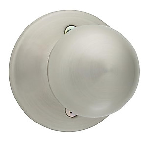 WEISER Lock GAC12 Y 15 MS Yukon Dummy Knob, Satin Nickel