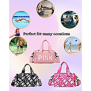 Aesthetic Mini Crossbody Bag, Cute Duffle Bag with Handle, Travel Tote for Short Trips