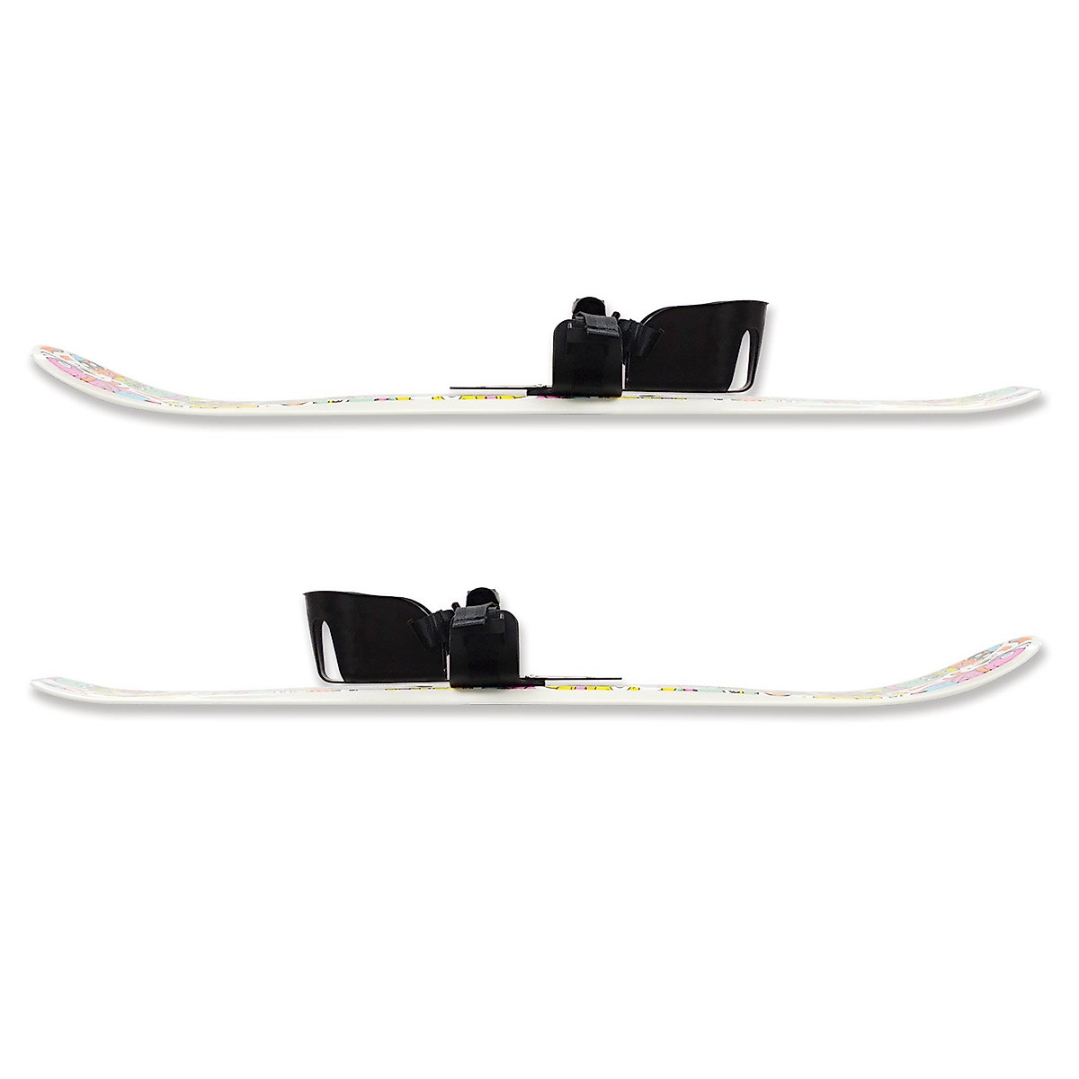 SOLA Winter Sports Kid's SLKS103 Beginner Snow Skis and Poles with Bindings Age 3-4 (Gaggle)