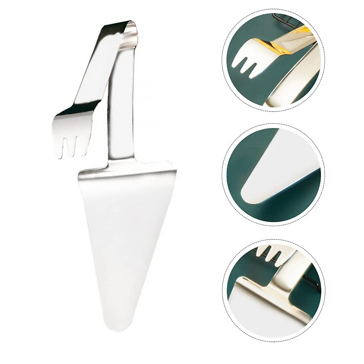 Hemoton 2pcs Stainless Steel Pizza Shovels Cheese Shovels Cake Spatulas Pizza Pie Server Cake Holder Transfer Triangular Spade Spatula for Cake Baking (Silver)