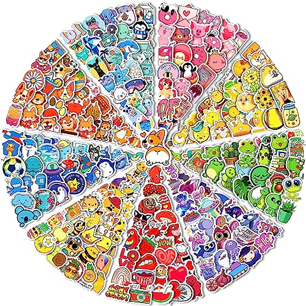 1000Pcs Stickers for Kids | Water Bottle Stickers for Kids | Bulk Stickers for Water Bottles Laptop Hydroflask | Waterproof Vinyl Stickers for Teens Kids Girls Adults[No-Duplicate Sticker Pack]