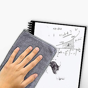 Rocketbook Smart Reusable Notebook Set - Dot-Grid Eco-Friendly Notebook with 2 Pilot Frixion Pens & 2 Microfiber Cloths Included - Midnight Blue Covers, Executive (6" x 8.8”) & Mini Size (3.5" x 5.5")