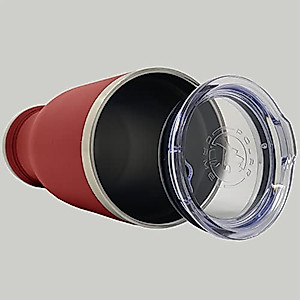 LaserGram 14oz Vacuum Insulated Pilsner Mug, Pulmonology, Personalized Engraving Included (Maroon)