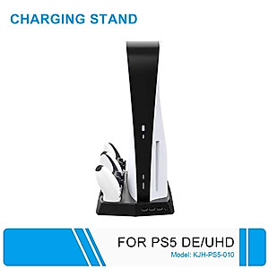Charging Stand with Cooling Fan 3 USB Hub Charger Port Cooler Handle Charger for PS5 Game Accessories
