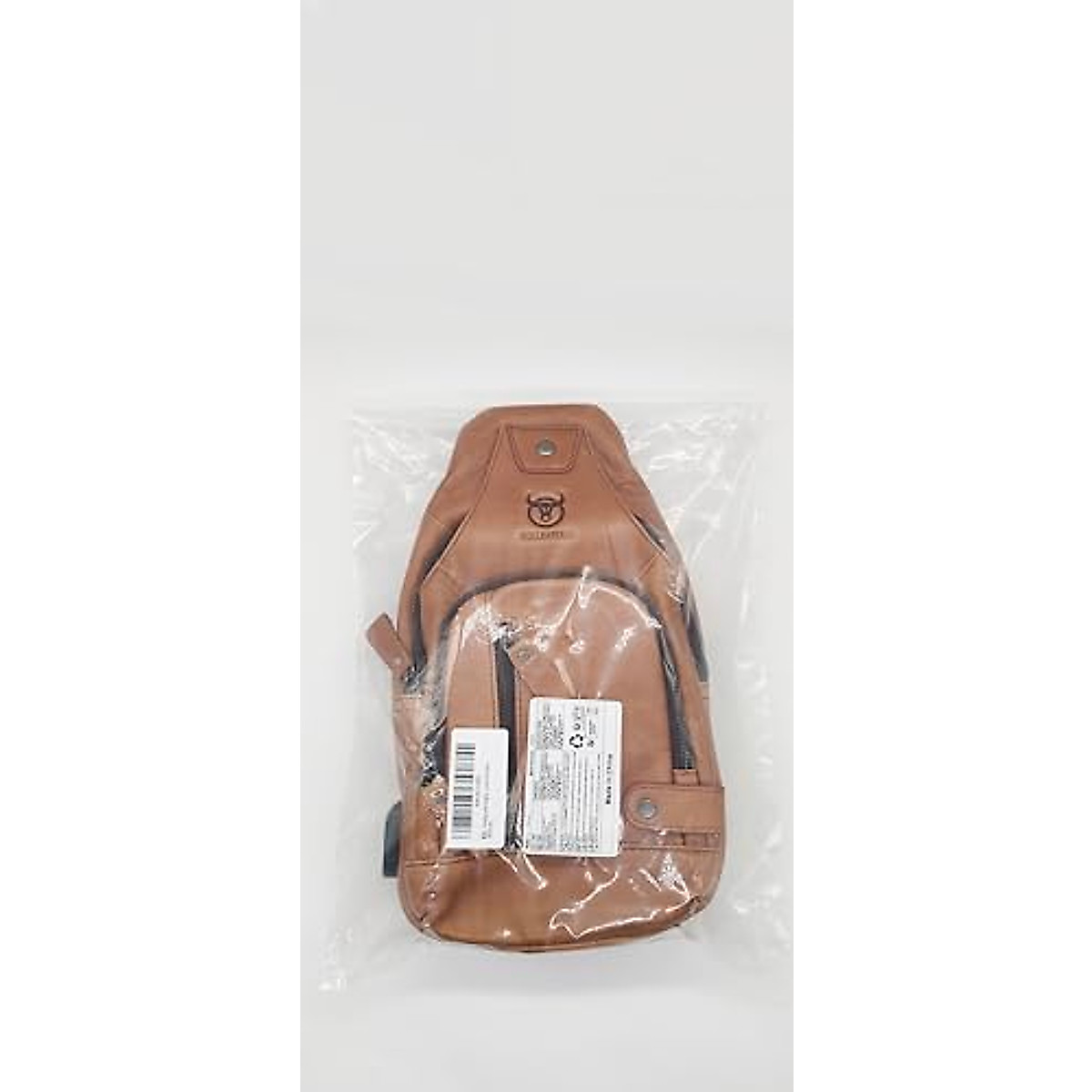 Hebetag Leather Sling Bag Hiking Daypack for Men Women Outdoor Travel Camping Fishing Crossbody Shoulder Chest Pack Backpack