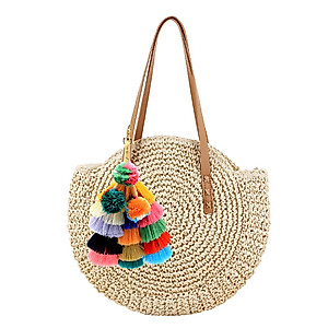 Donalworld Women Hipster Flower Cloth Crossbody Purse Straw Bag Army