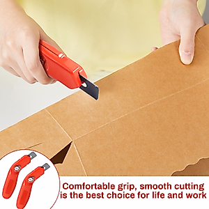 Lasnten 2 Pcs Knife for Cutting Carpet Heavy Duty Carpet Knife with 6 Blades Utility Carpet Tools Knife for Carpet Box Cutter Roofing Cutting Purpose, Aluminum