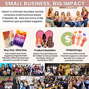 bloom daily planners Undated Chronic Illness Planner & Medical Journal - 12 Month Pain & Symptom Tracker, Mood & Medication Log, Appointment Organizer (7” x 9”)- You Are Stronger Than You Think