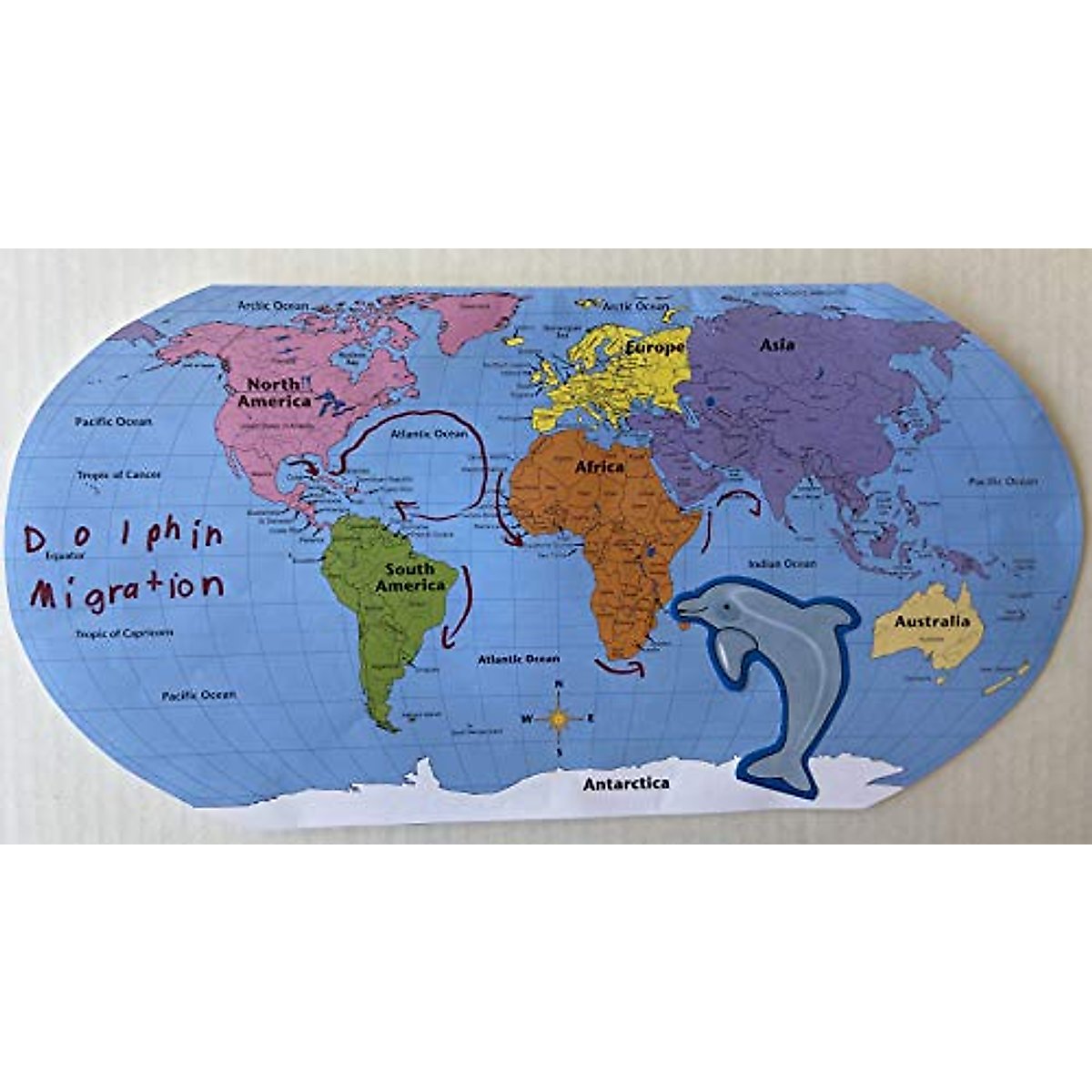 8” x 16” Labeled World Practice Maps, 30 Sheets in a Pack for Social Studies, Geography, Map Activities, Drill and Practice, Current Event Activities, Learning Games and More