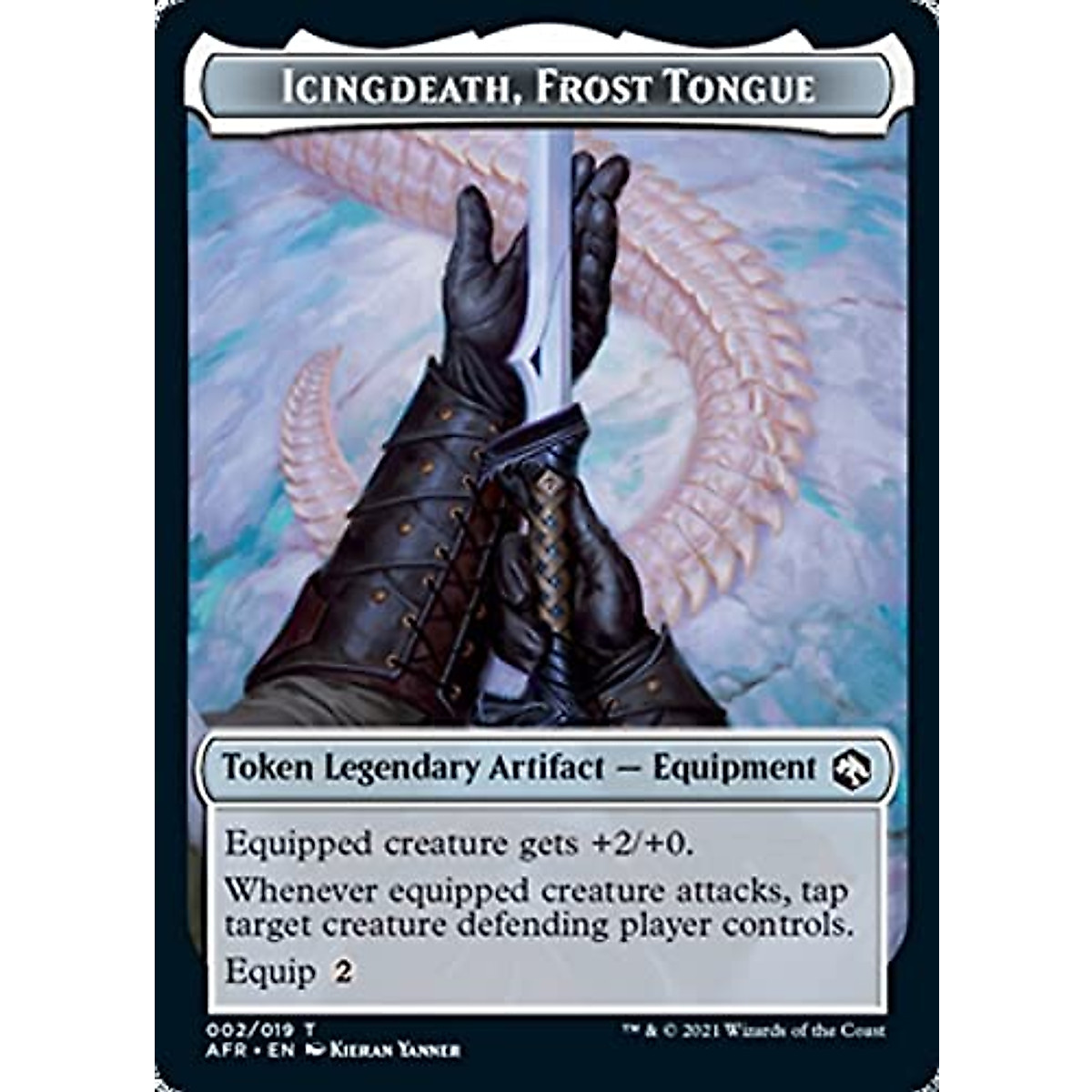 Magic: the Gathering - Icingdeath, Frost Tongue Token (002) - Adventures in The Forgotten Realms
