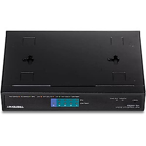TRENDnet 5-Port Gigabit EdgeSmart PoE+ Switch, 4 x Gigabit PoE+ Ports, 1x Gigabit Port, 31W PoE Power Budget, Managed PoE+ Switch, Wall mountable, Black, TPE-TG50ES
