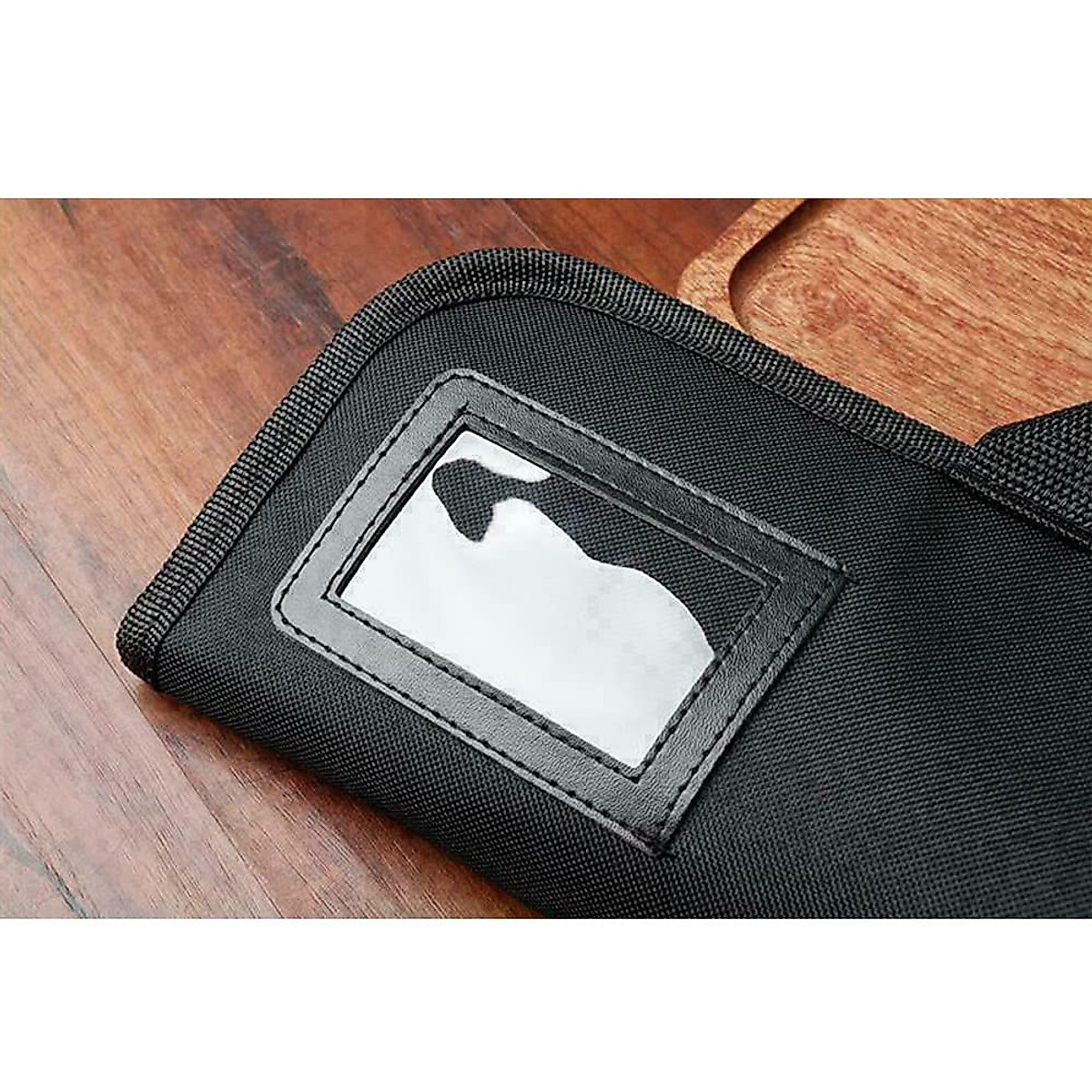 HUHAOLIANHE Professional Kitchen knife Bag (5 Pockets) Storage Carrying Portable Chef Knife Roll Case, Blue