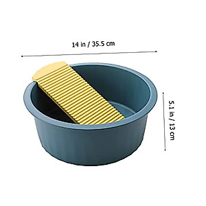 Veemoon 1 Set Baby Suits Plastic Tubs Baby Kit A Washboard Tub Small Washboard Laundry Basin with Washboard Washbasin Newborn Washing Supplies Washboard for Hand Washing Baby Clothes Sink