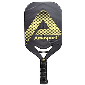 Matrix Pickleball Paddle Explore 002 - Graphite Textured Surface - Diamond Cutting Air Dynamic Throat Pickleball Elongated Rackets with Large Sweet Spot, More Power & Reach