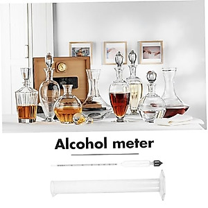 SECFOU 1 Set Wine Making Kit Household Hydrometer Convenient Hydrometer Reusable Measuring Tube Alcoholmeter Tester Kit Compact Measuring Tube Moonshine Professional Measuring Tube Glass
